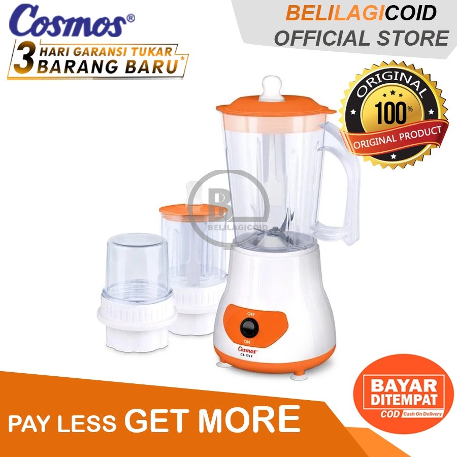 Jual (cod) Cosmos Blender Plastik 3in1 CB 172 P / Blander Cosmos ...