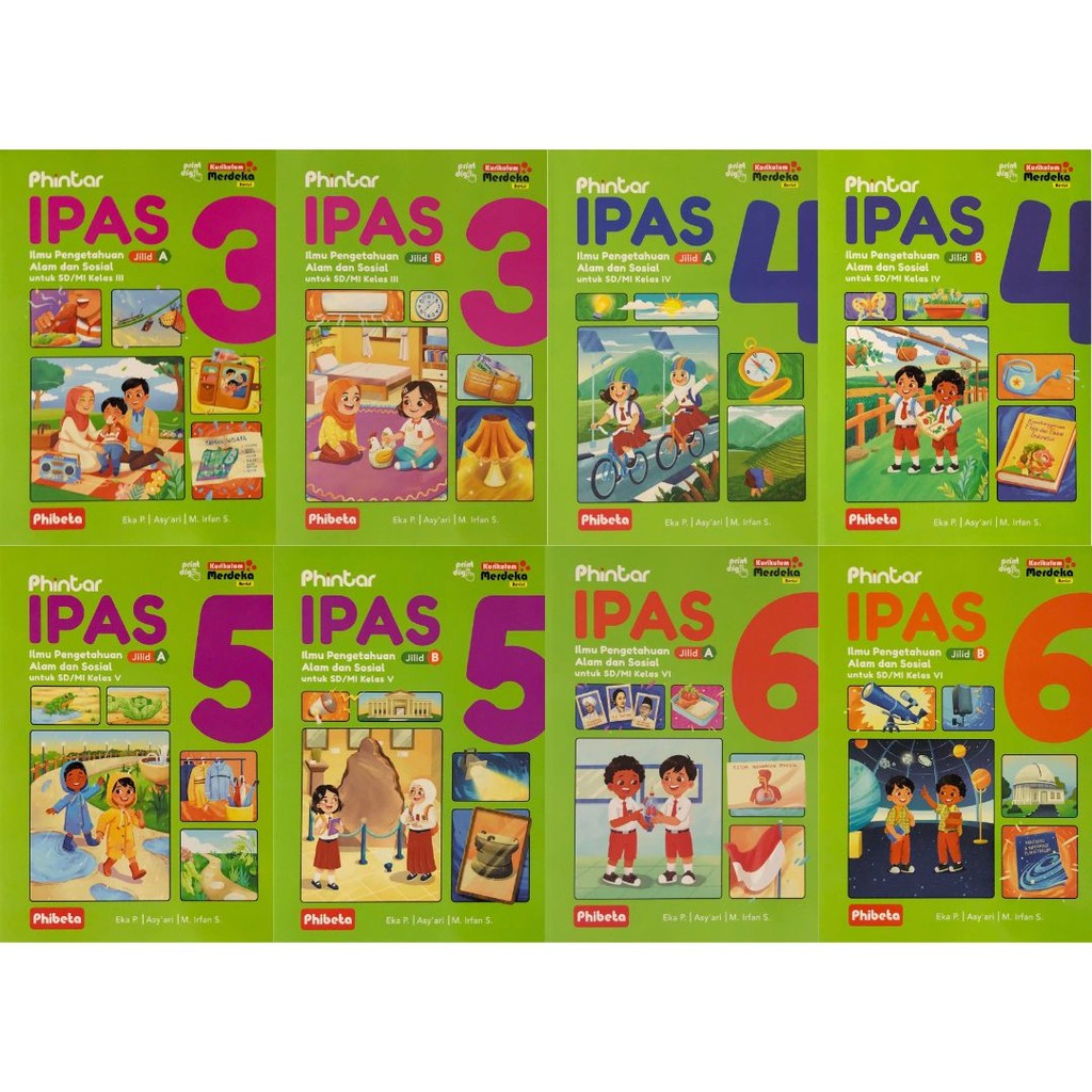 Jual Phintar IPAS Revisi Kelas 1 2 3A 3B 4A 4B 5A 5B 6A 6B SD/MI ...