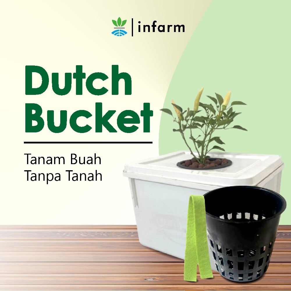 Jual INFARM - Bak Hidroponik Dutch Bucket Volume 8L Bonus Netpot 10 cm ...