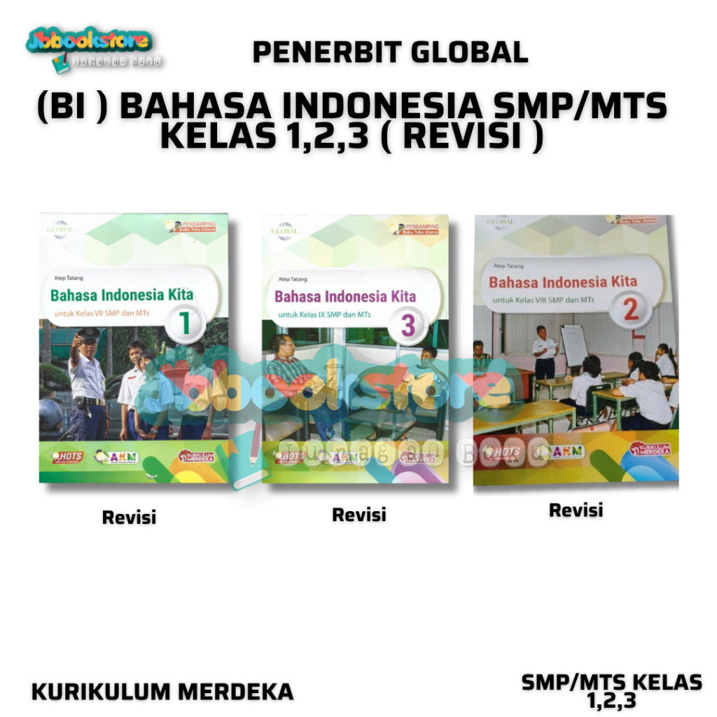 Jual [ REVISI ] Buku Bahasa Indonesia Kelas 7 8 9 SMP / Bahasa Indonesia Kita kelas 7 8 9 SMP ...