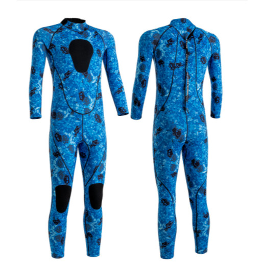 Jual Spot diving suit men's warm cold 3mm wet winter swimming one-body ...