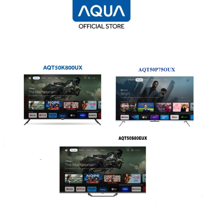 Jual LED TV AQUA ANDROID TV LED AQUA 50 INCH GOOGLE TV 4K HDR | Shopee ...