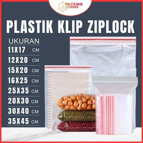 Jual Plastik Klip Ziplock BESAR Isi 100 12X20 15X20 16X25 20x30 25X35 ...