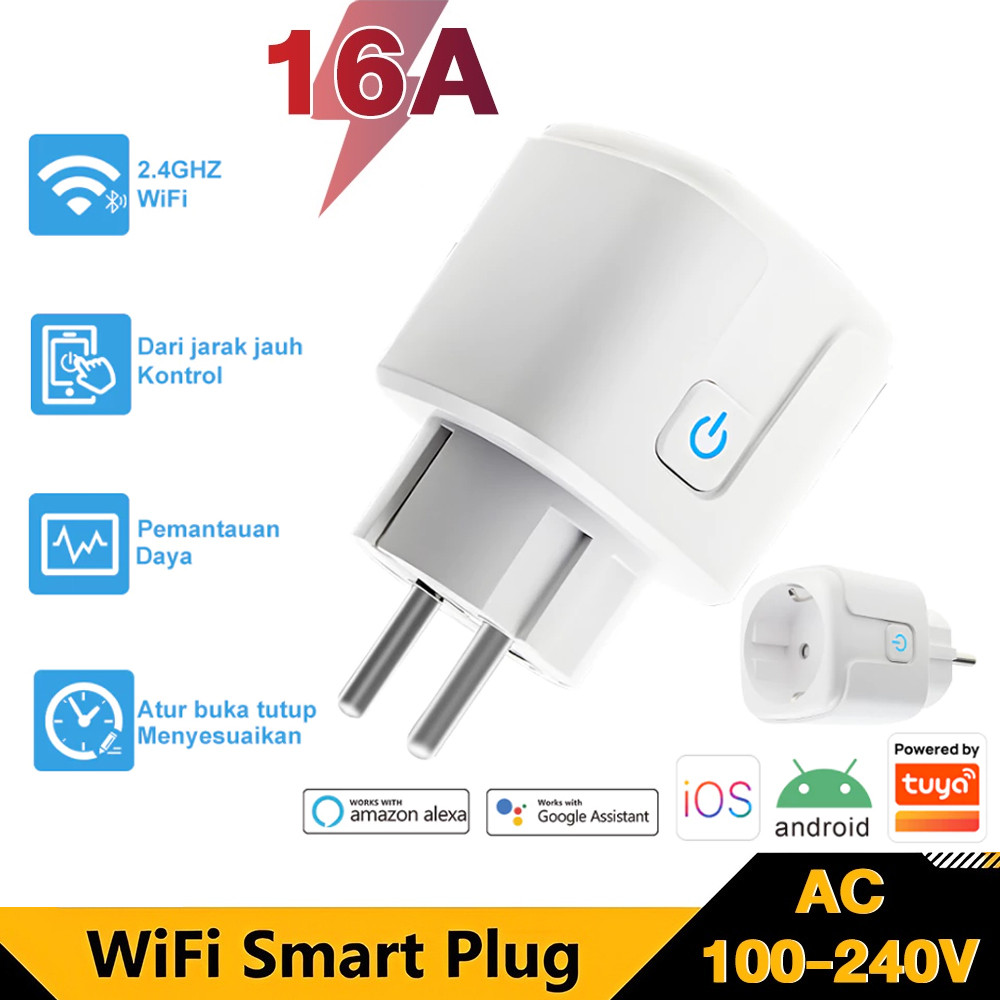 Jual Smart Plug WiFi 16A Wireless Colokan Energy Monitoring Statistic ...