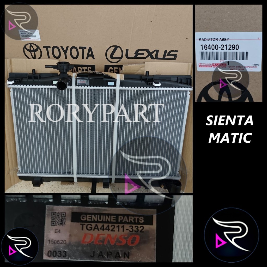 Jual RADIATOR ASSY TOYOTA SIENTA MATIC ORIGINAL DENSO JAPAN | Shopee ...
