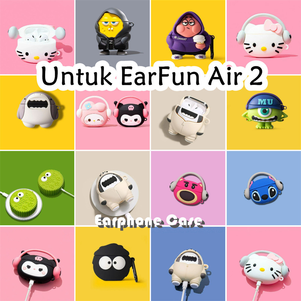 Jual 【variety】Untuk EarFun Air 2 Case Kreatif Kartun Soft Silikon ...