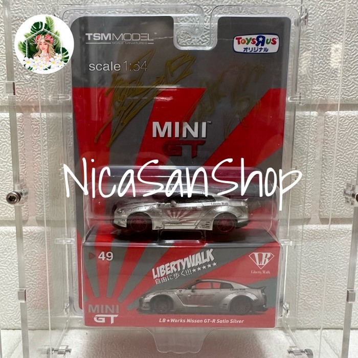Jual MINI GT 49 LBWK LB Works Nissan GTR R35 Satin Silver ToysRUs | Shopee Indonesia
