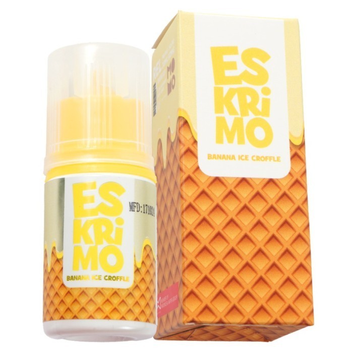 Jual Liquid Vape ESKRIMO Banana Ice Croffle Pods Friendly 12MG 30ML By ...