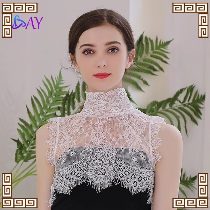 Jual Lace Kerah Penutup Kerah Palsu Renda Dekoratif Kerah Bordir Renda ...