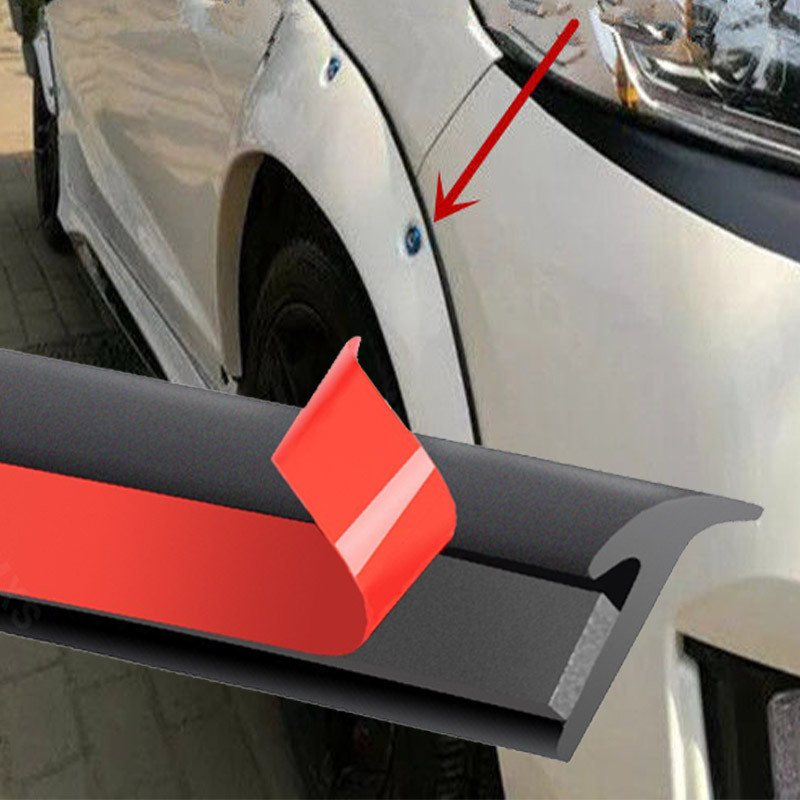 Jual Universal Self Adhesive Auto Rubber Car for Fender Flare Slanted T ...