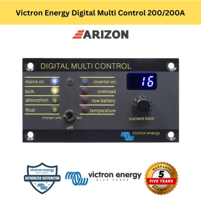 Jual Victron Energy Digital Multi Control 200/200A REC020005010 - Panel ...