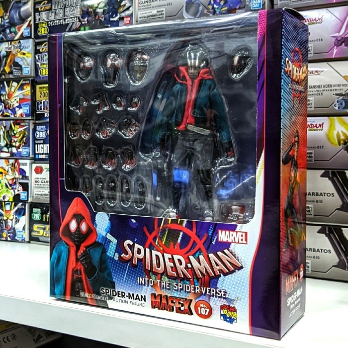 Jual Mafex 107 Spider Man SpiderMan Miles Morales Into The Spider Verse ...