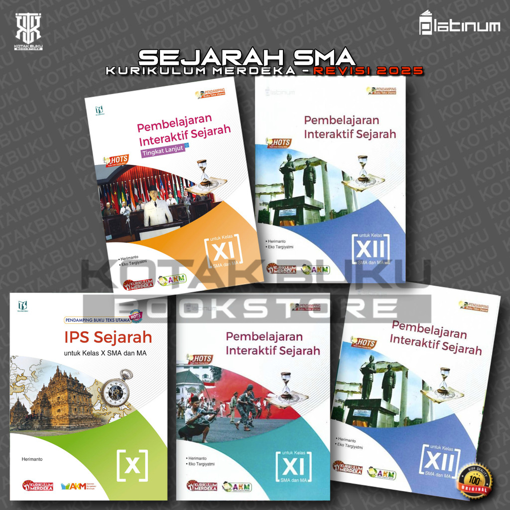 Jual Buku Sejarah 10 11 12 SMA Kurikulum Merdeka / Sejarah SMA / Platinum / Revisi 2025 | Shopee ...