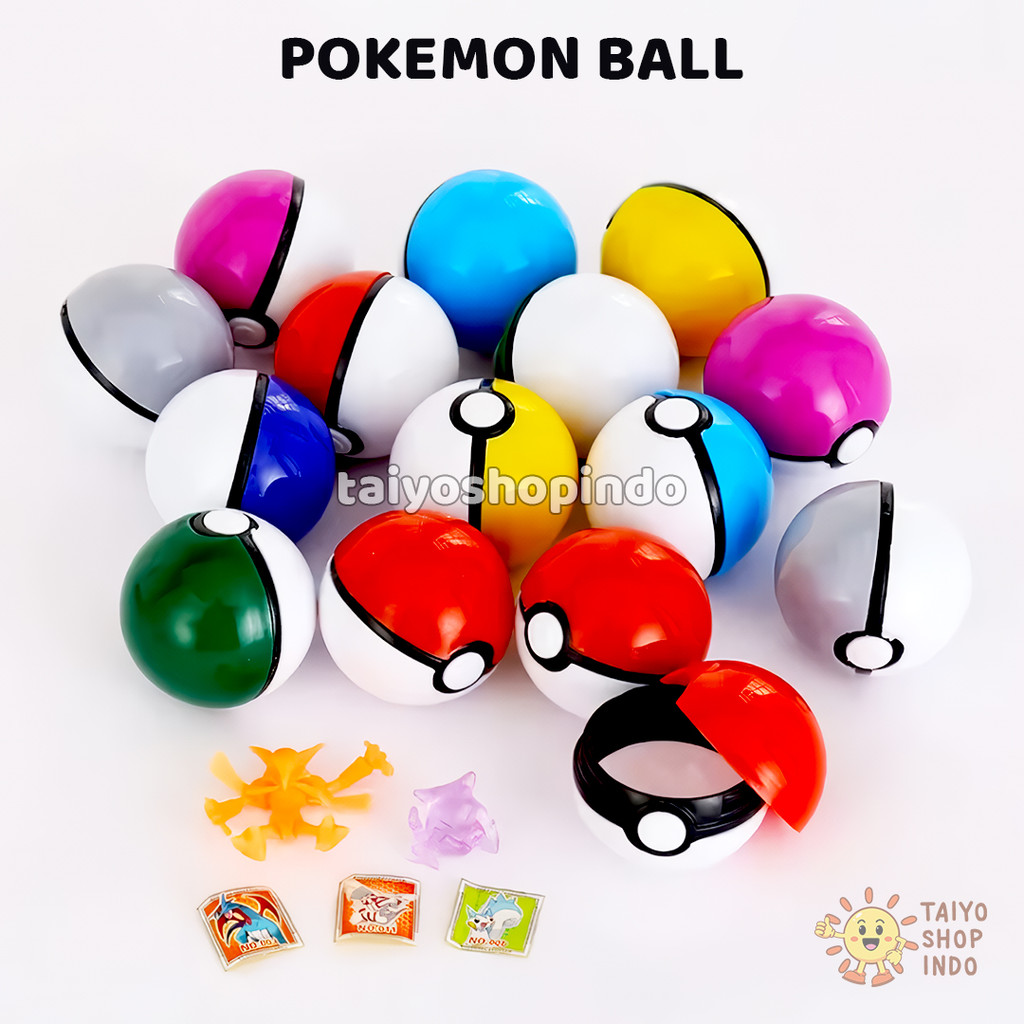 Jual TAIYO Pokemon Ball Surprise Mini Ball Koleksi Karakter Pikachu And ...