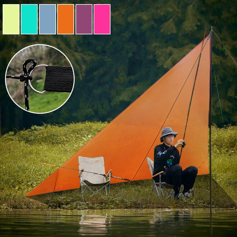 Jual 4x4x4m Outdoor Shade Membrane Triangle Sun Shade Sail Tent Beach ...