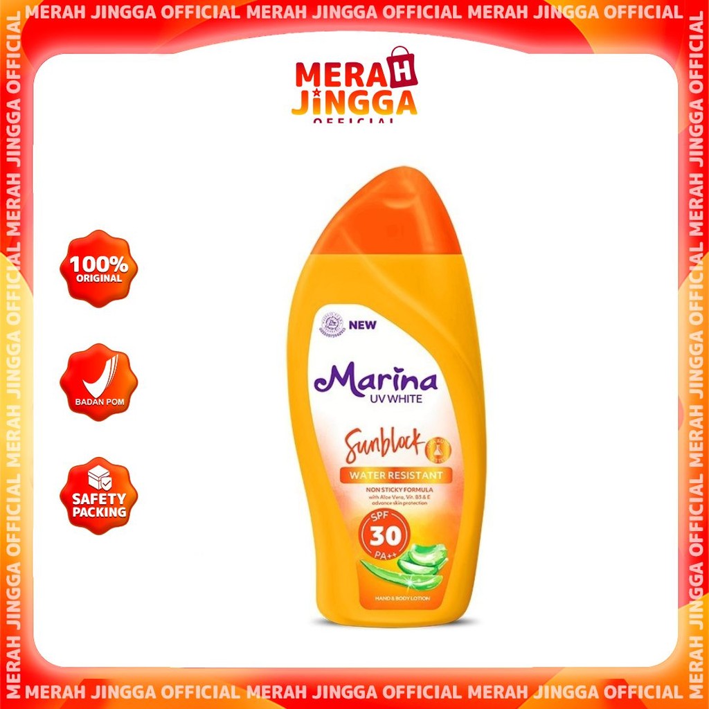 Jual Marina UV White Sunblock SPF 30 -170 ml | Merah Jingga Official ...