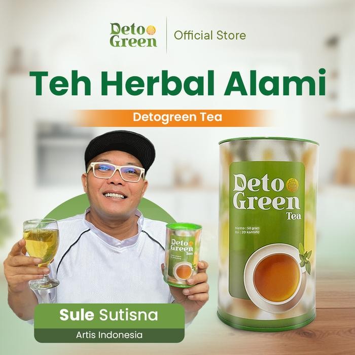 Jual Detogreen Tea Minuman Teh Celup isi 50 gr Bisa Air Panas/ Hijau ...