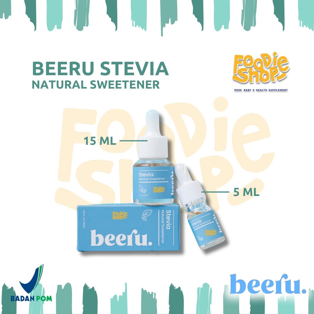Jual Beeru Stevia Natural Sweetener - 5 ml 15 ml | Stevia Pemanis Alami ...