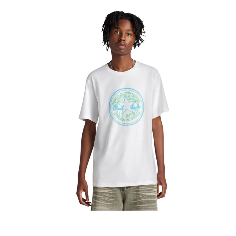 Jual Converse Neon Sign Chuck Patch Men's Tee - White | Shopee Indonesia