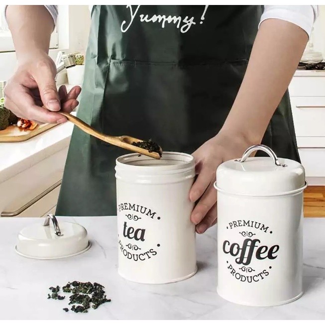 Jual Canister Set Wadah Kopi Gula Teh / Toples Gula Kopi Teh Estetik ...