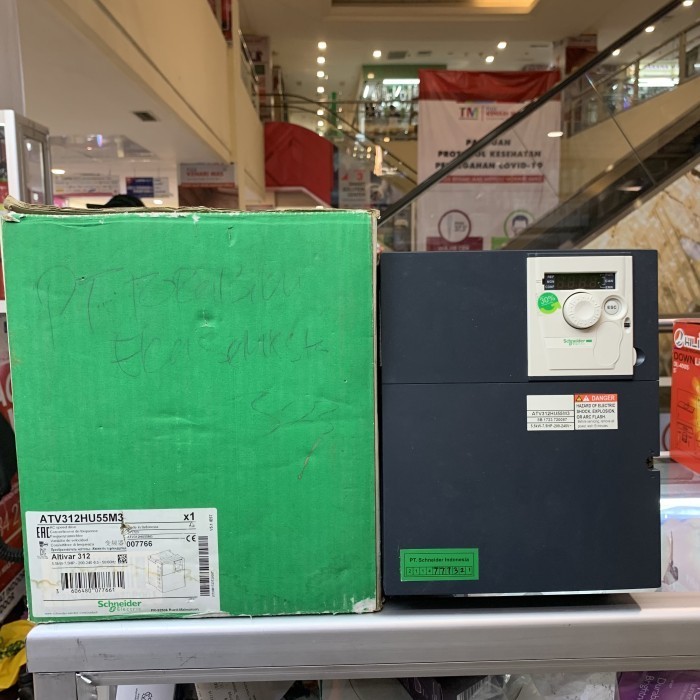 Jual inverter schneider ATV312HU55M3 5,5kw 7,5HP 200-240V 3phase ...