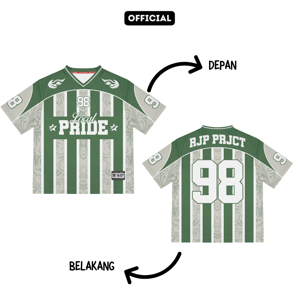 Jual KHF | Jersey Dewasa Vintage Number 98A Wanita Laki-Laki Cewek ...