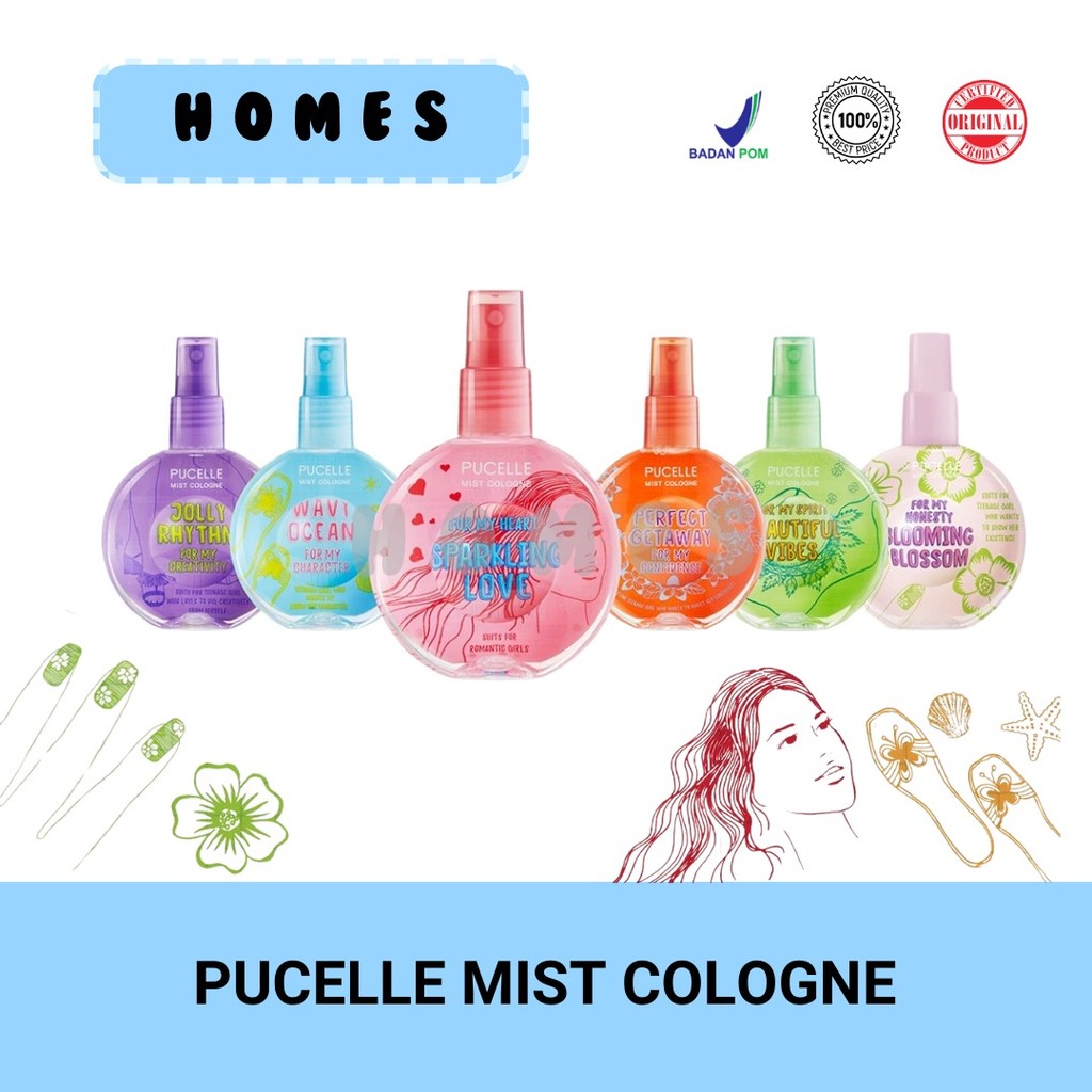Jual Pucelle Mist Cologne | Parfum badan varian | Shopee Indonesia