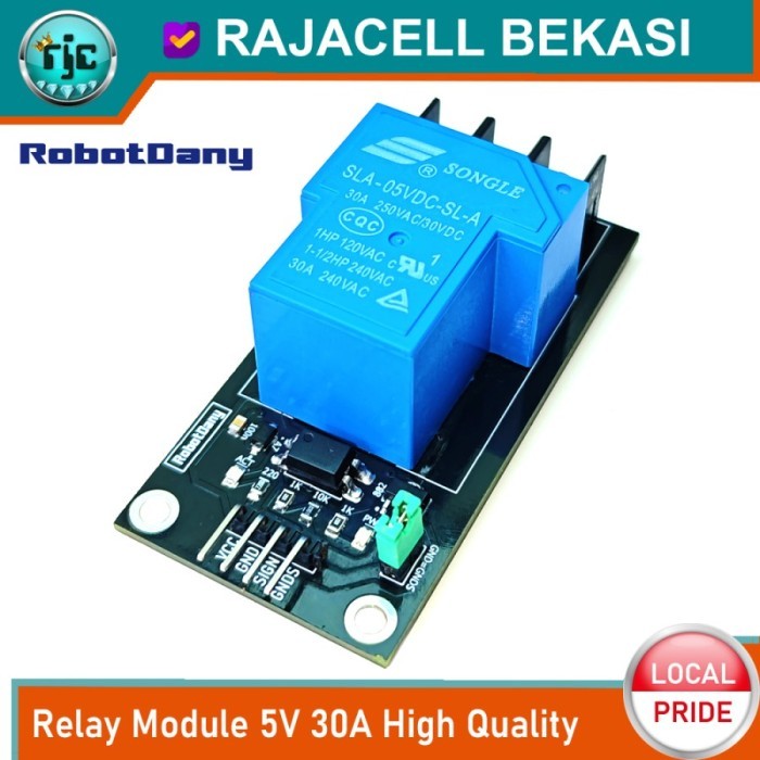 Jual AMD99 Relay Module 30A 1 Channel High Quality 5V 12V 24V Robotdany for Arduinoo ESP8266 ...