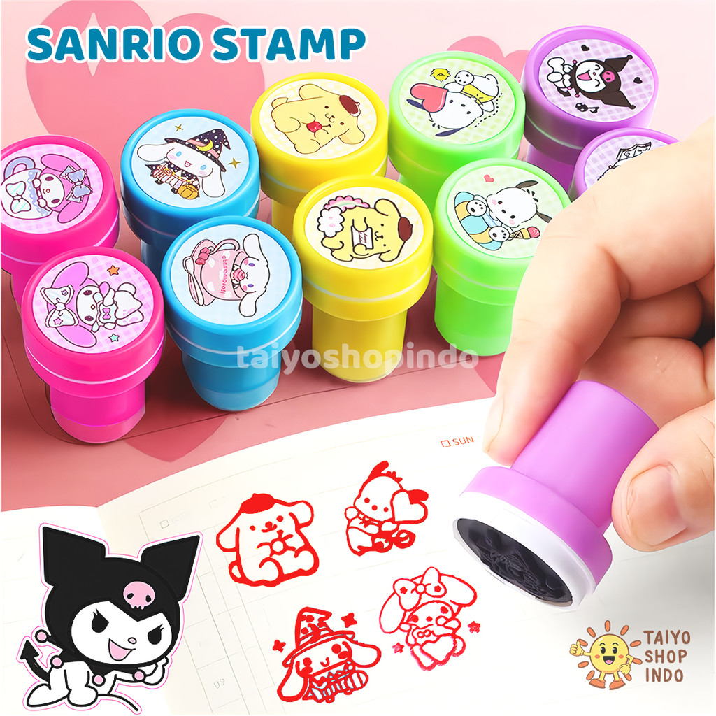 Jual TAIYO Sanrio Stamp Stempel Cute Motif Karakter Figure Kreatifitas ...