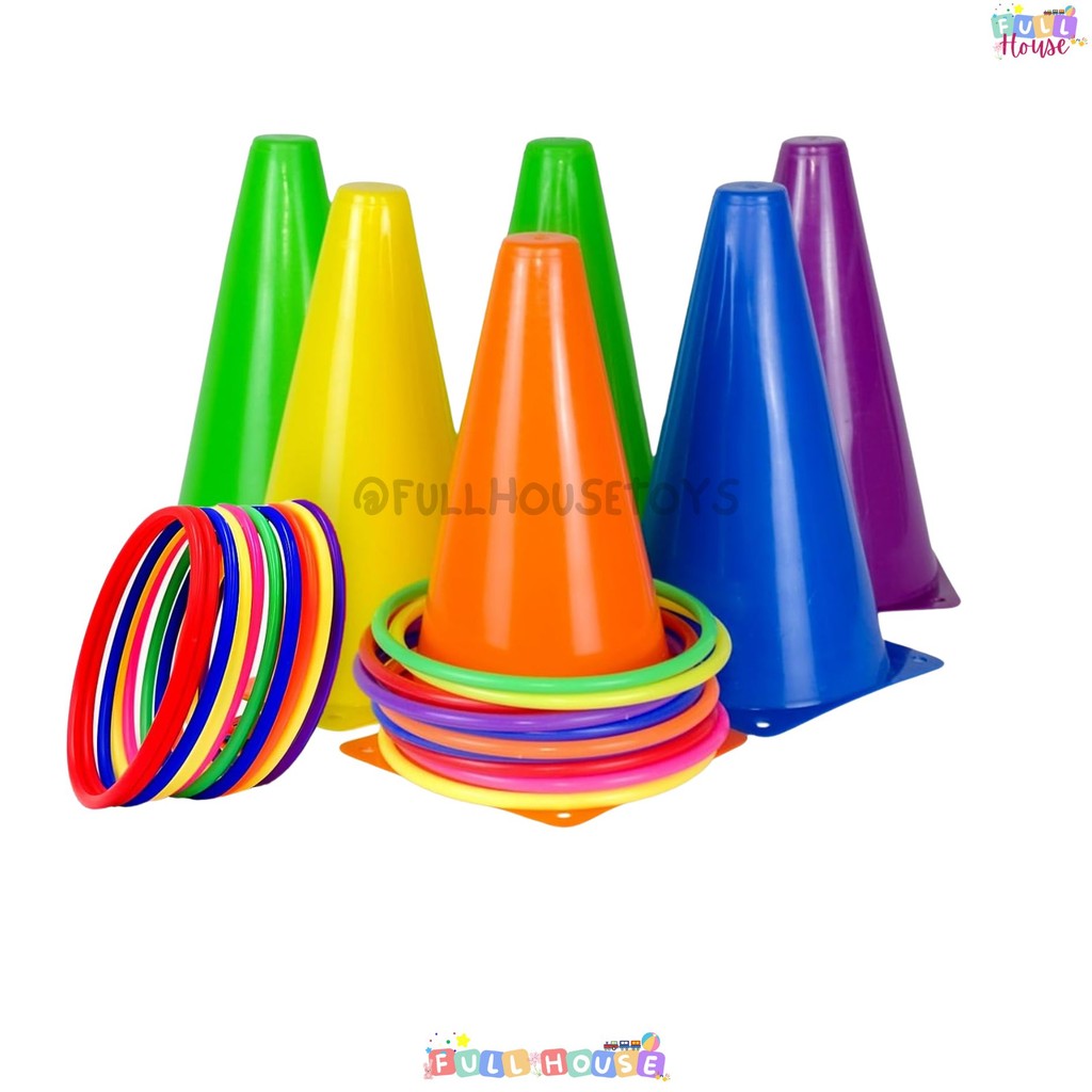 Jual CONE RING THROWING / MAINAN ANAK LEMPAR CINCIN KERUCUT RINTANGAN ...