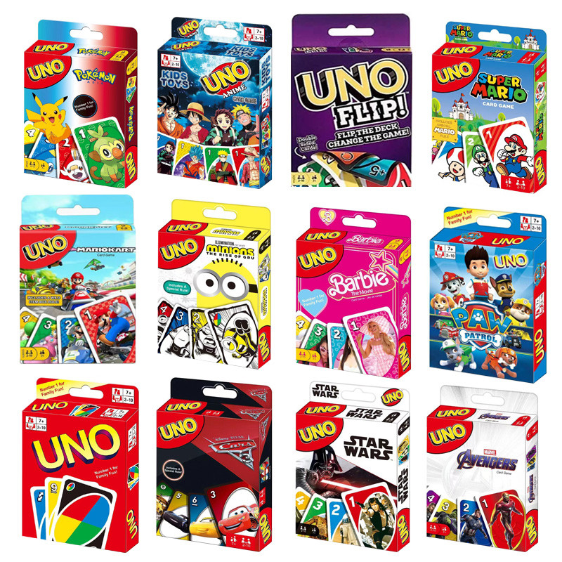 Jual UNO Games Flip Dos Pokemon Avengers Anime Kids and Family Card ...