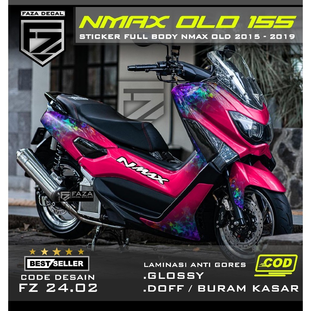 Jual (COD)DECAL STIKER NMAX OLD FULL BODY GRADASI POLIGONAL TERBARU ...