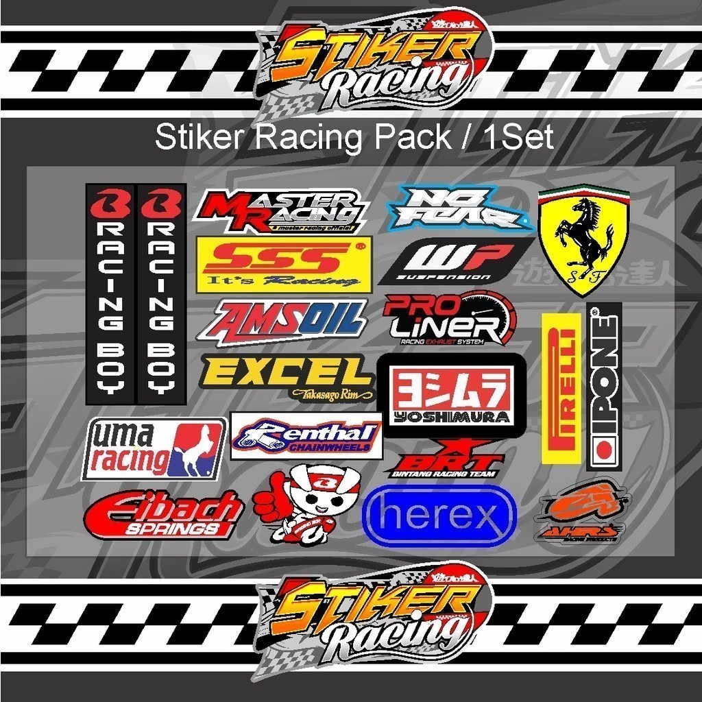 Jual Stiker Racing Pack Vynil Keren Stiker Racing Stiker Variasi - Kode ...
