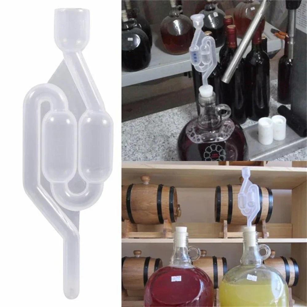 Jual One-way Beer Brewing Fermentation Check Valve Plastic Air Lock ...