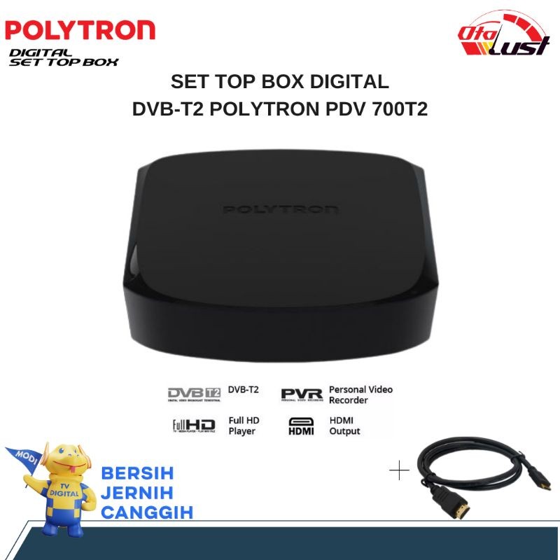 Jual Set Top Box Digital DVB T2 - STB Polytron PDV 700T2 (NEW ...