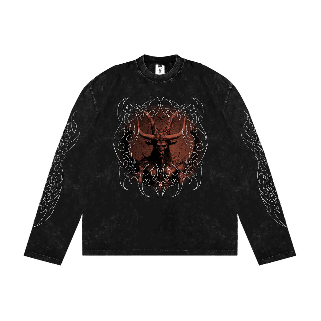 Jual LONGSLEEVE BOXY | LUCIV | ACID WASH | YIKESALLDAY | Shopee Indonesia