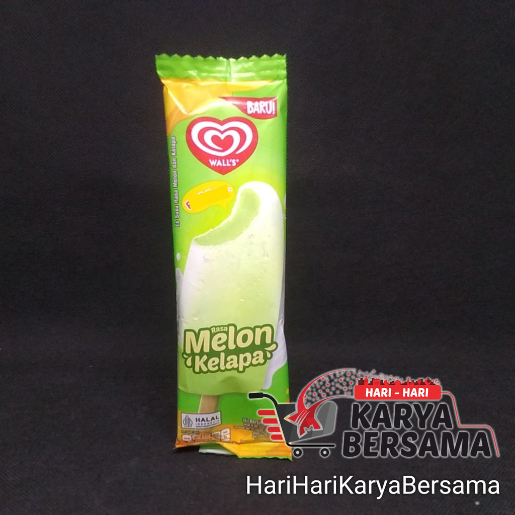 Jual WALL'S ICE CREAM RASA SUSU MELON KELAPA 55ML | Shopee Indonesia