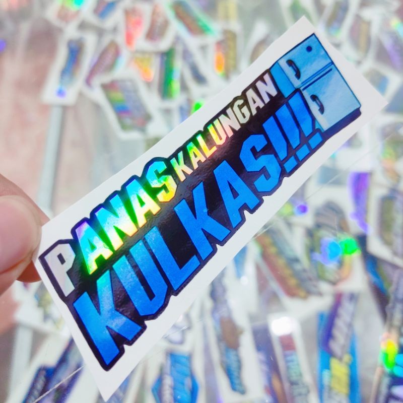 Jual stiker panas kalungan kulkas/stiker lucu/stiker viral/stiker ...