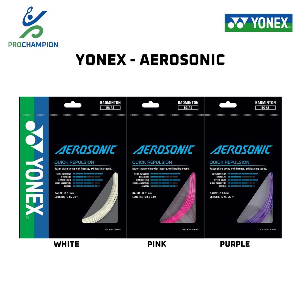 Jual Yonex Aerosonic Senar Raket Badminton Original | Shopee Indonesia