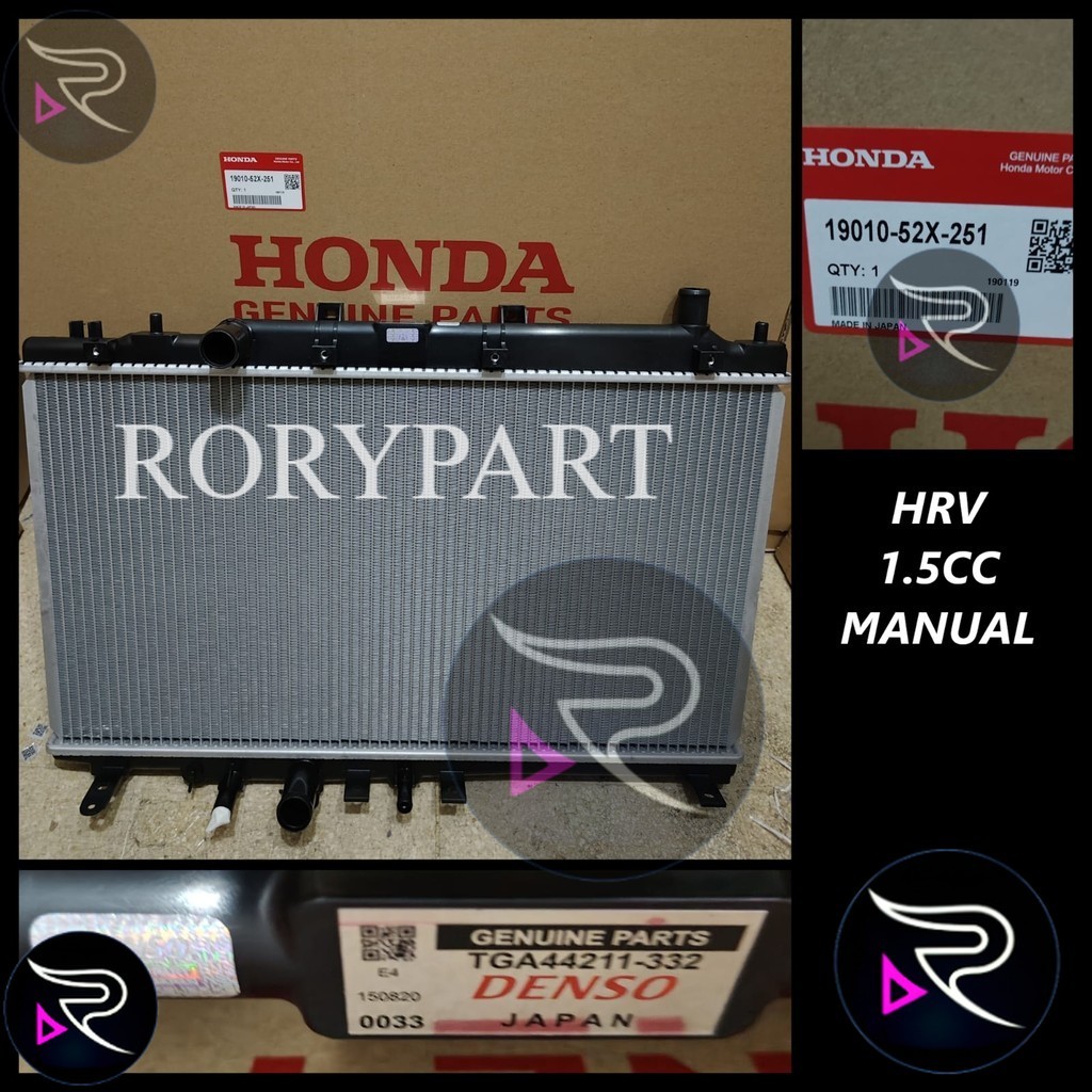 Jual RADIATOR ASSY HONDA HRV 1.5CC MANUAL ORIGINAL DENSO JAPAN | Shopee ...