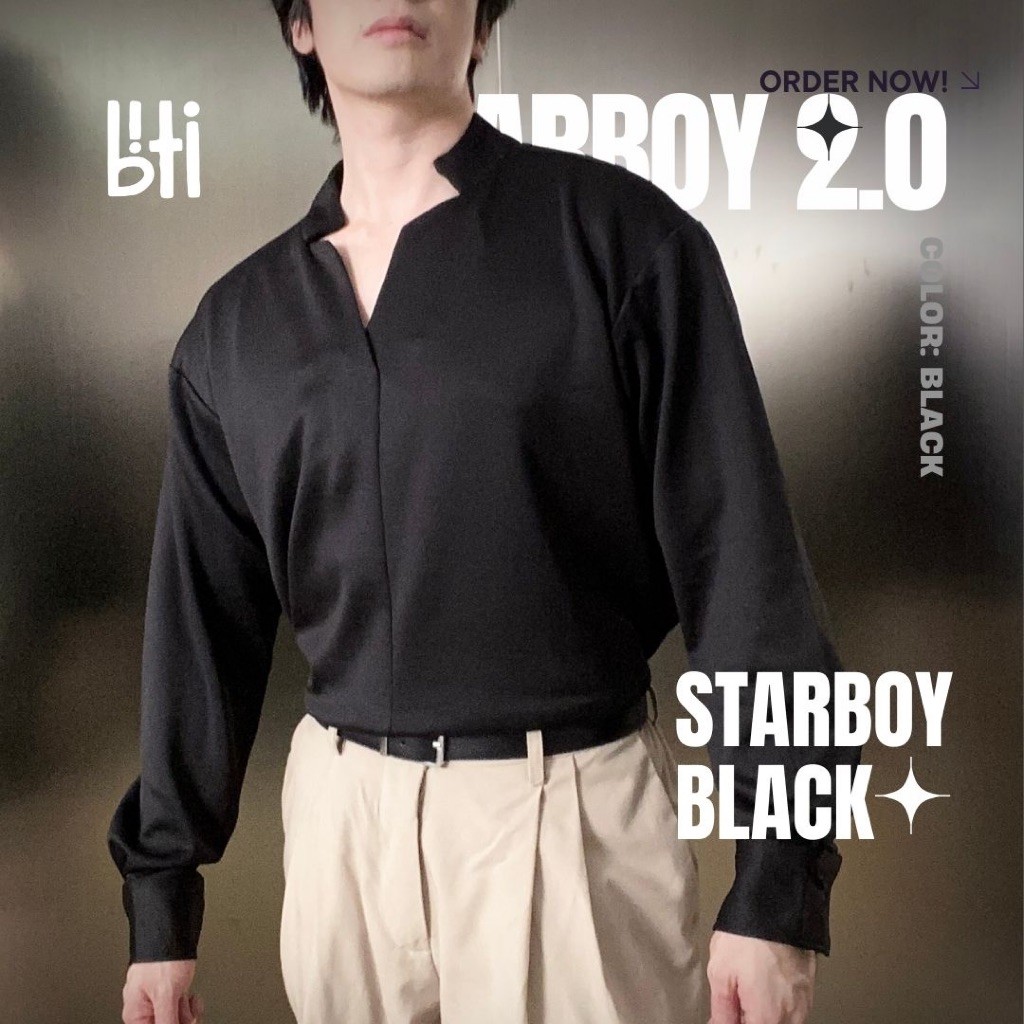 Jual BITI Starboy Scuba Shirt | Kemeja Shanghai Pria Lengan panjang ...