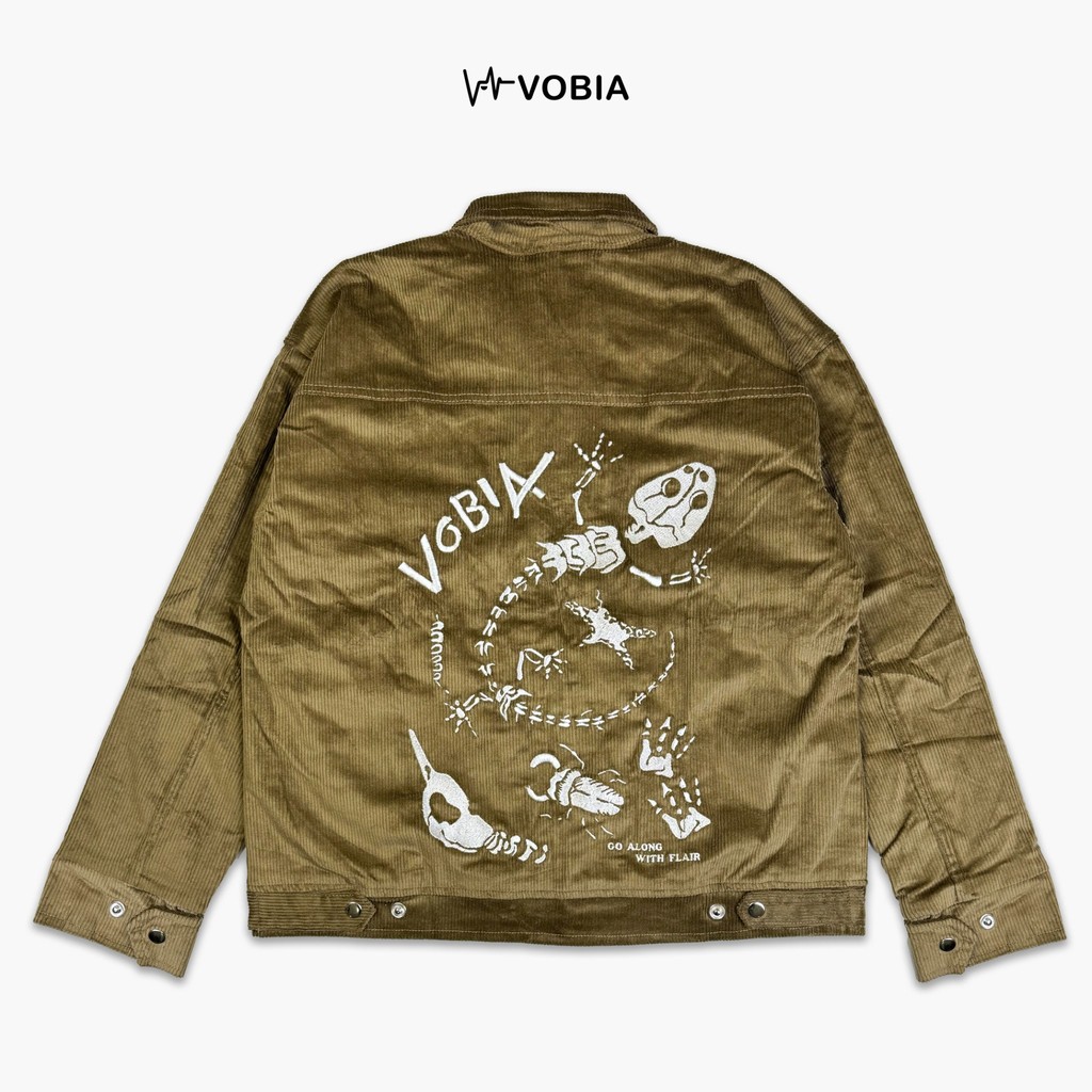 Jual Vobia Work Jacket Boxy Corduroy - Fosil Brown | Shopee Indonesia
