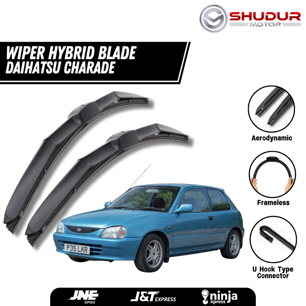 Jual Wiper Hybrid Blade Daihatsu Charade Frameless 1 Set Kiri Dan Kanan