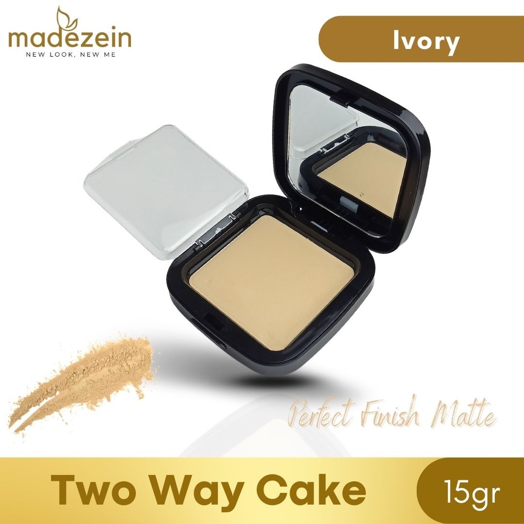 Jual Madezein Two Way Cake Ivory 14gr Pressed Powder Two Way Cake ...