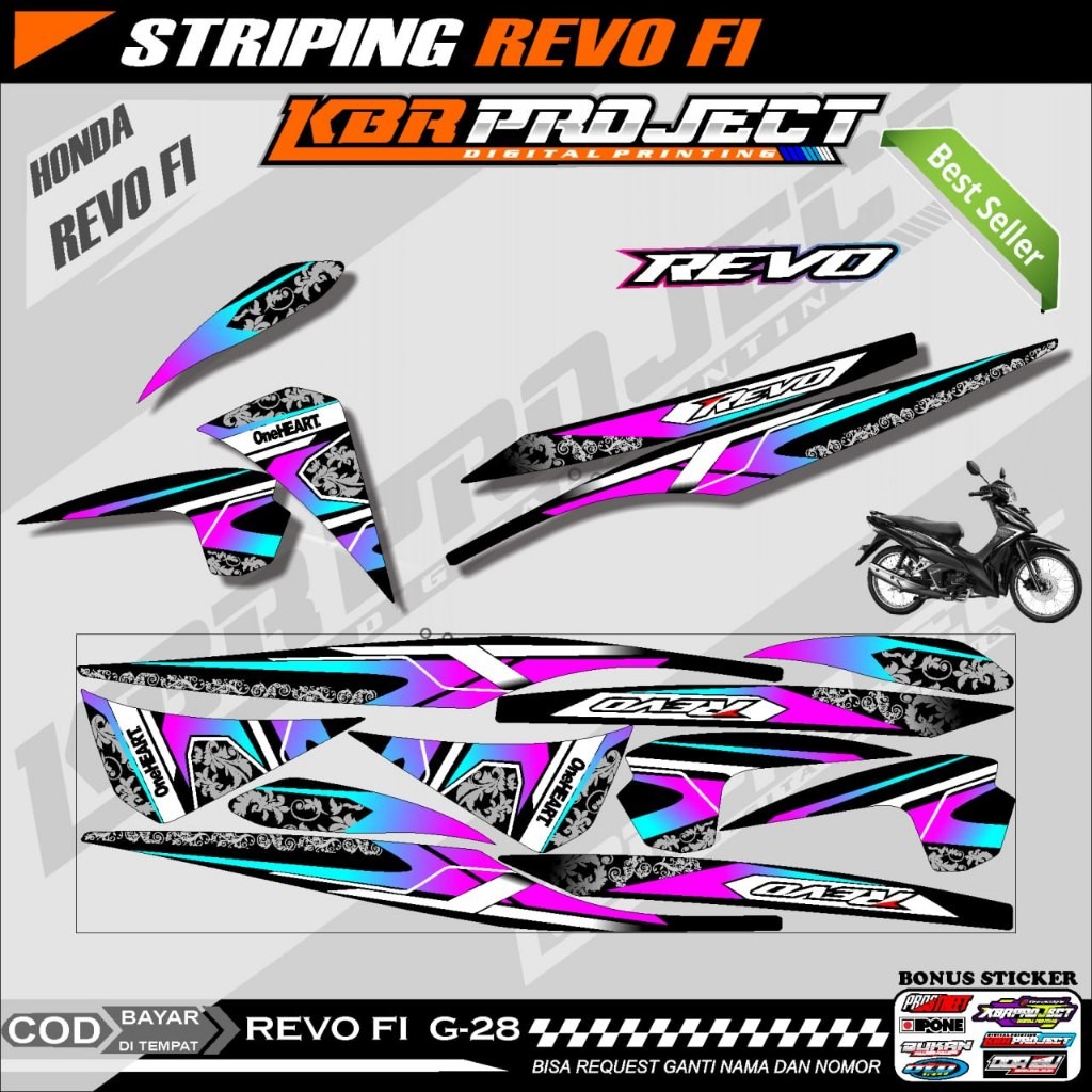 Jual REVO FI STIKER STRIPING PREMIUM MOTOR KEREN LIS VARIASI REVO FI ...