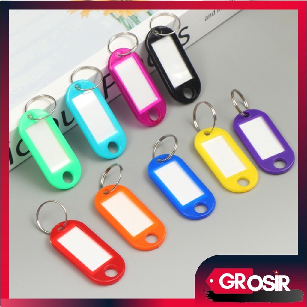 Jual Grosir - 6220 Tag Gantungan Kunci Label Nama / Keychain Ring Name ...