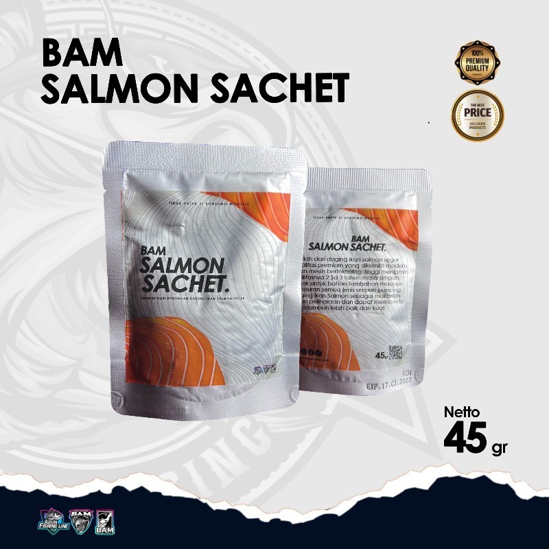 Jual Bam Salmon Sachet Adun Mancing 45gr Cocok untuk tambahan umpan ...