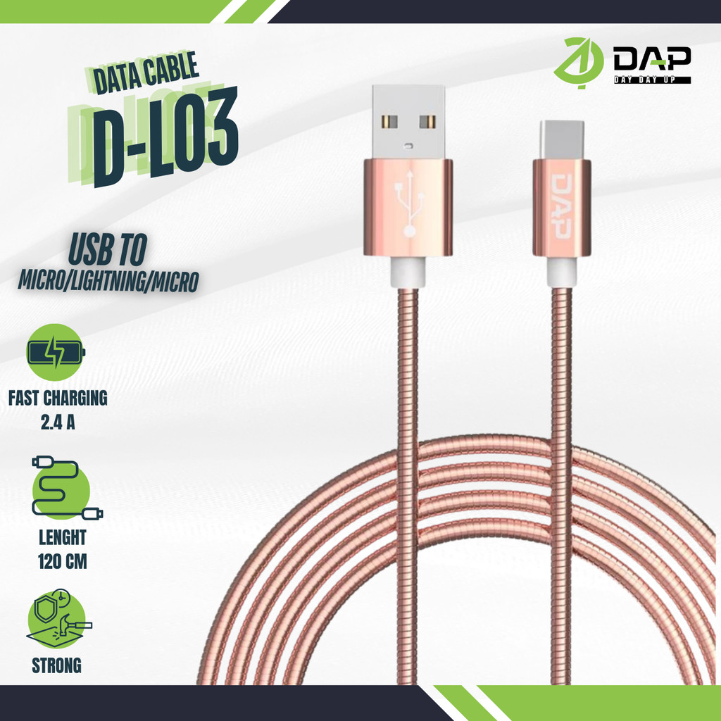 Jual DAP Kabel Data D-L03L USB Cable lightning USB Fast Charging ...