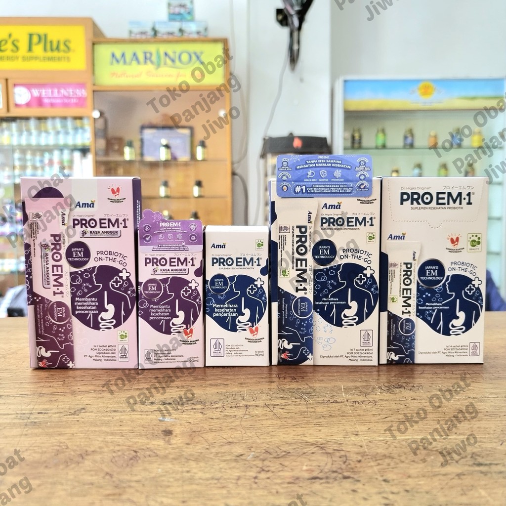 Jual PRO EM 1 / PROEM 1/ PROEM1 PROBIOTIK Rasa Original Anggur | Shopee ...