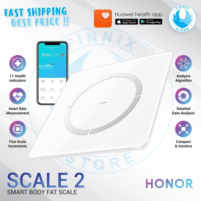 Jual Honor Smart Scale 2 Body Composition - Timbangan Badan Digital ...